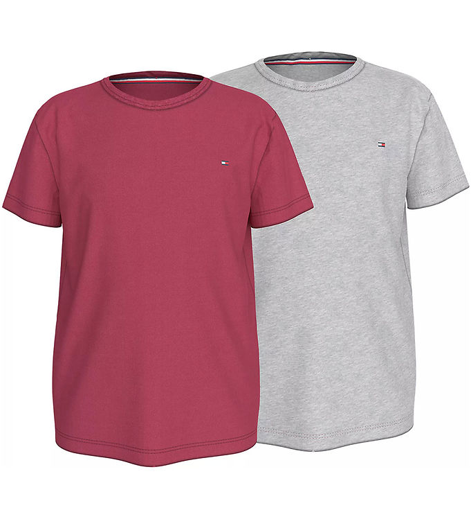 Tommy Hilfiger T Shirt 2er Pack Heritage Pink Light Grey KW DE