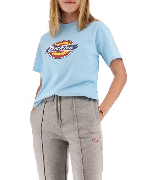 Dickies T Shirt Icon Logo Sky Blue New Styles Every Day