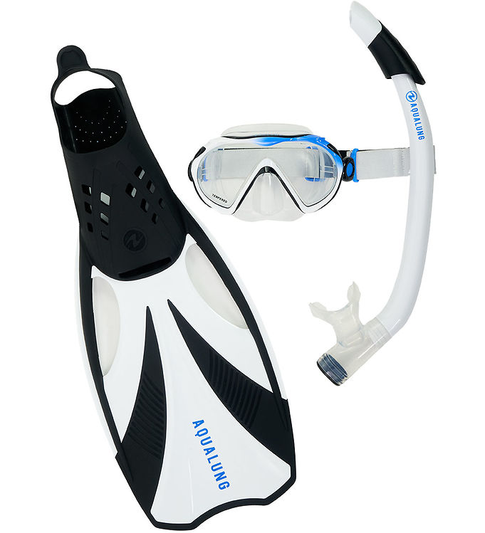 Aqua Lung Snorkeling Set Adult Compass Blackwhite