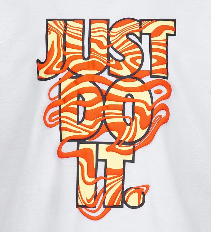 Nike T Shirt Sail W Orange Print Cheap Shipping
